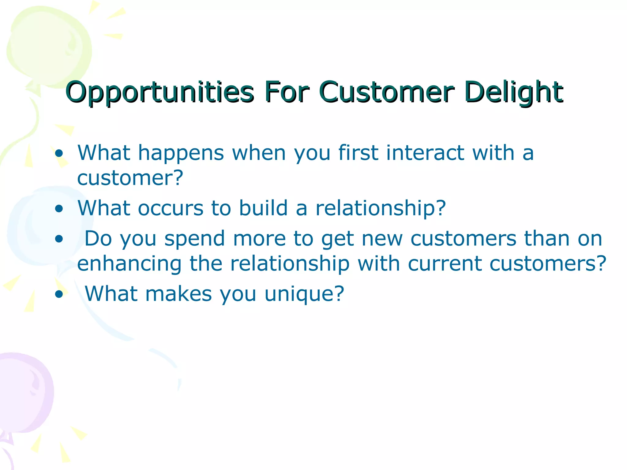 Customer Delight | PPT