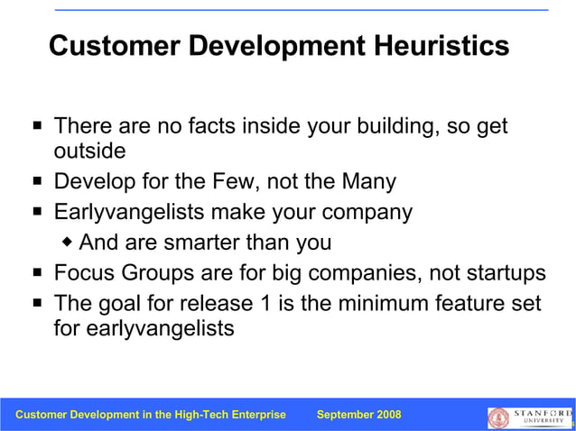 Customer Development Methodology | PPT | Startups | Business