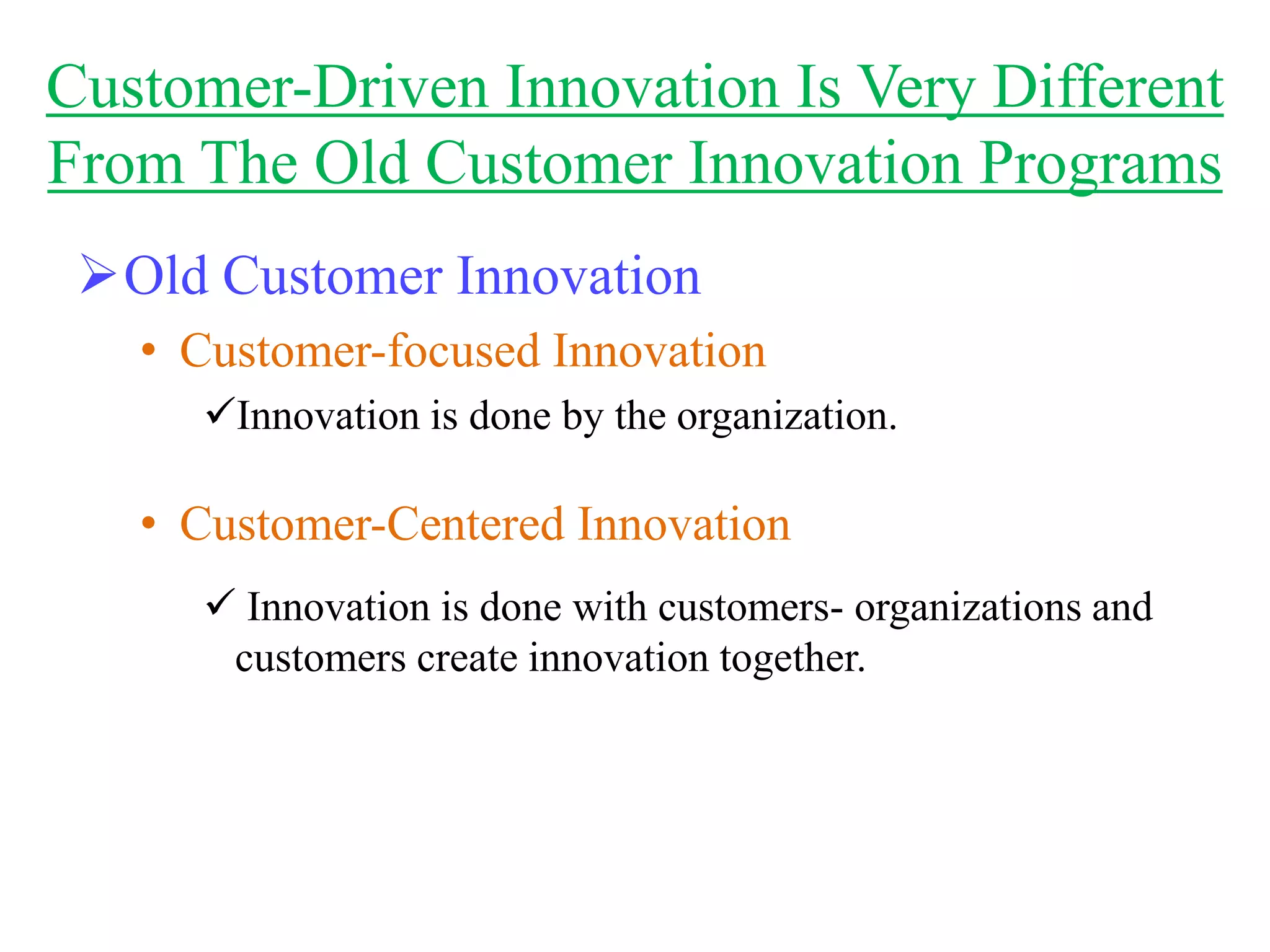 Customer driven-innovation | PPT Customer driven-innovation | PPT