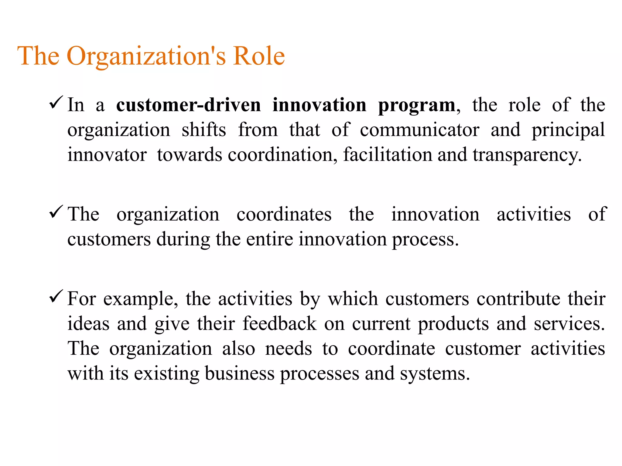 Customer driven-innovation | PPTX