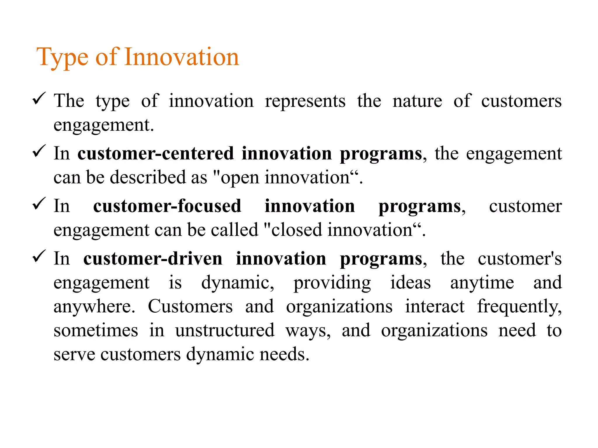 Customer driven-innovation | PPTX