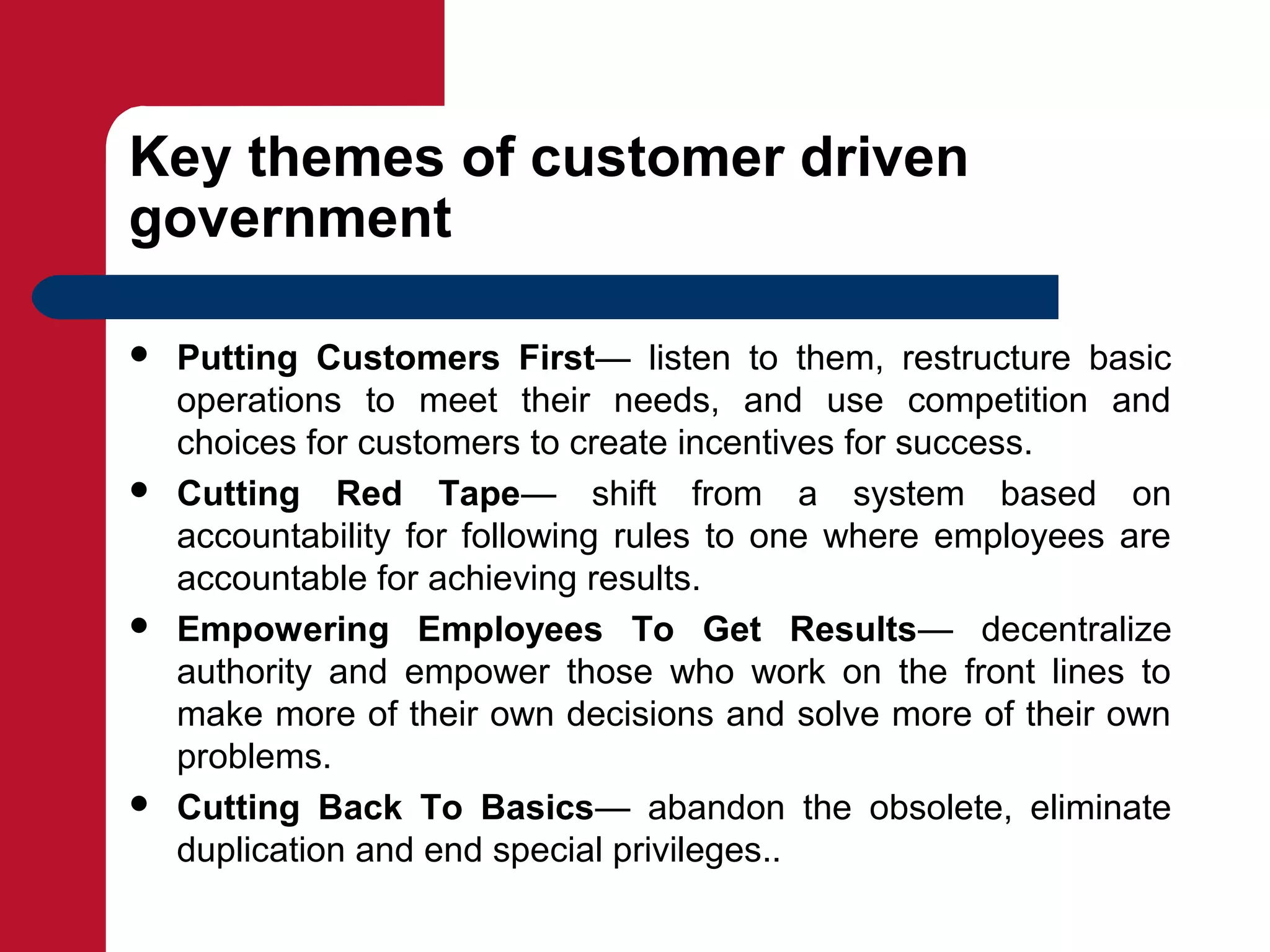 Customer driven government | PPT