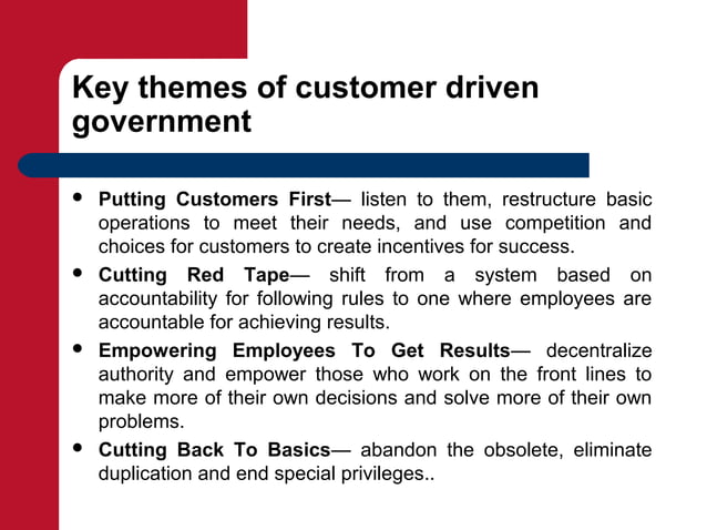 Customer driven government | PPT