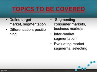 Customer driven marketing strategy, creating value for target | PPTX