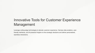 Customer Experience Manager Job Description Template | PPTX | Business ...