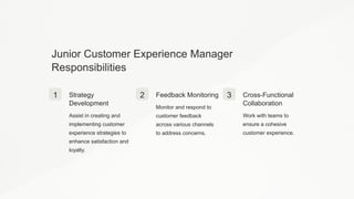 Customer Experience Manager Job Description Template | PPTX | Business ...