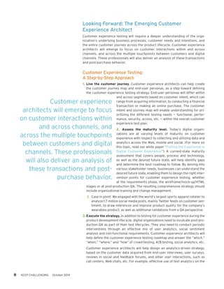 Customer Experience Testing: The Key to Digital Success | PDF