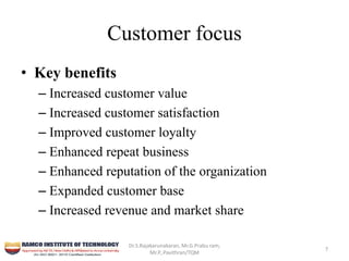 Customer: Focus, satisfaction, Complaints, Retention and orientation | PDF