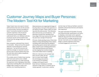 Customer Journey Maps and Buyer Personas | PDF