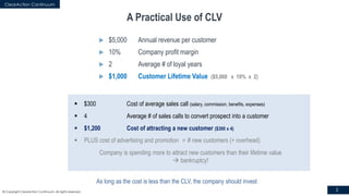 Customer Lifetime Value to Prioritize Customer Experience Management | PPT