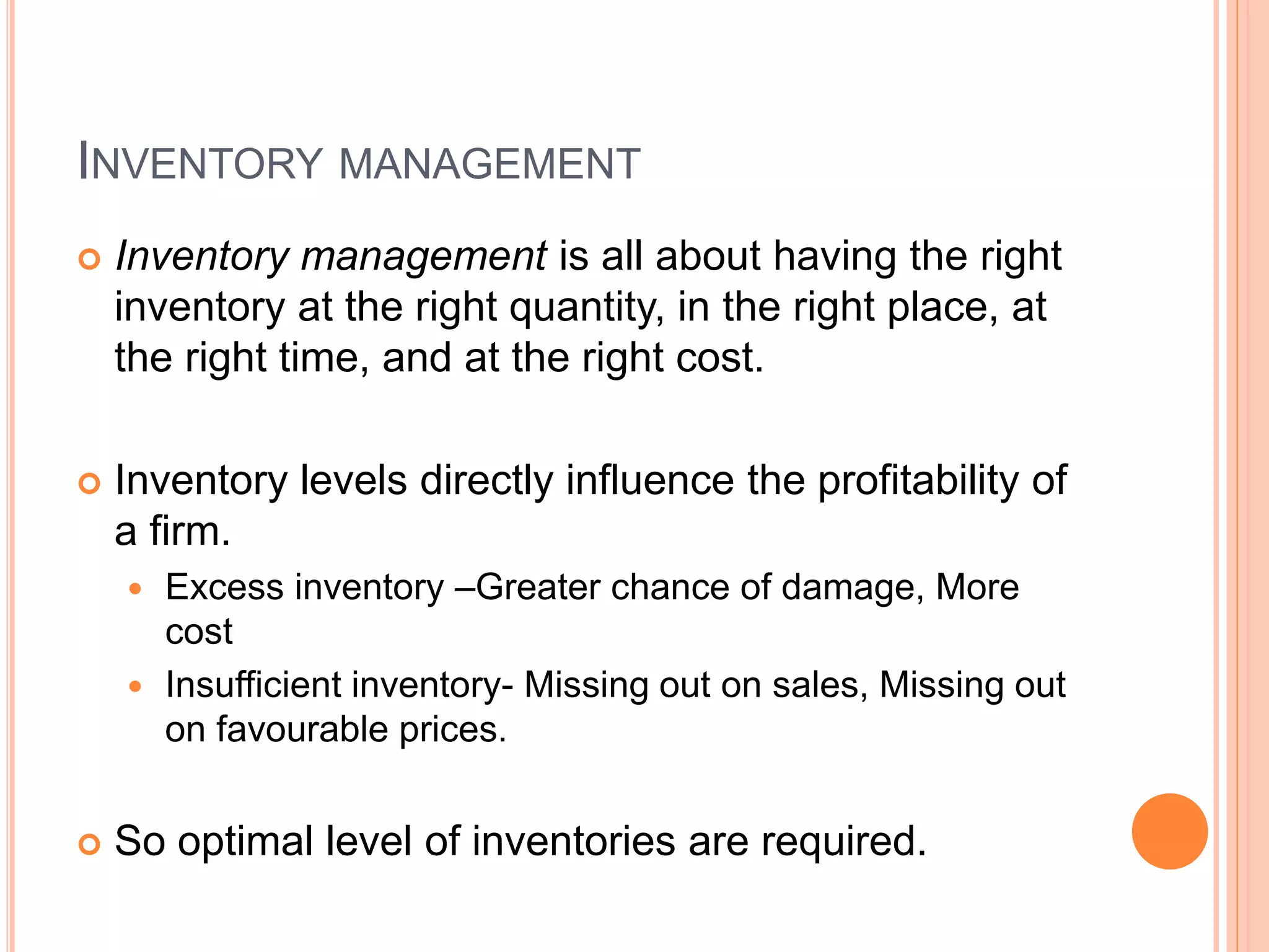 Customer oriented logistics management | PPTX