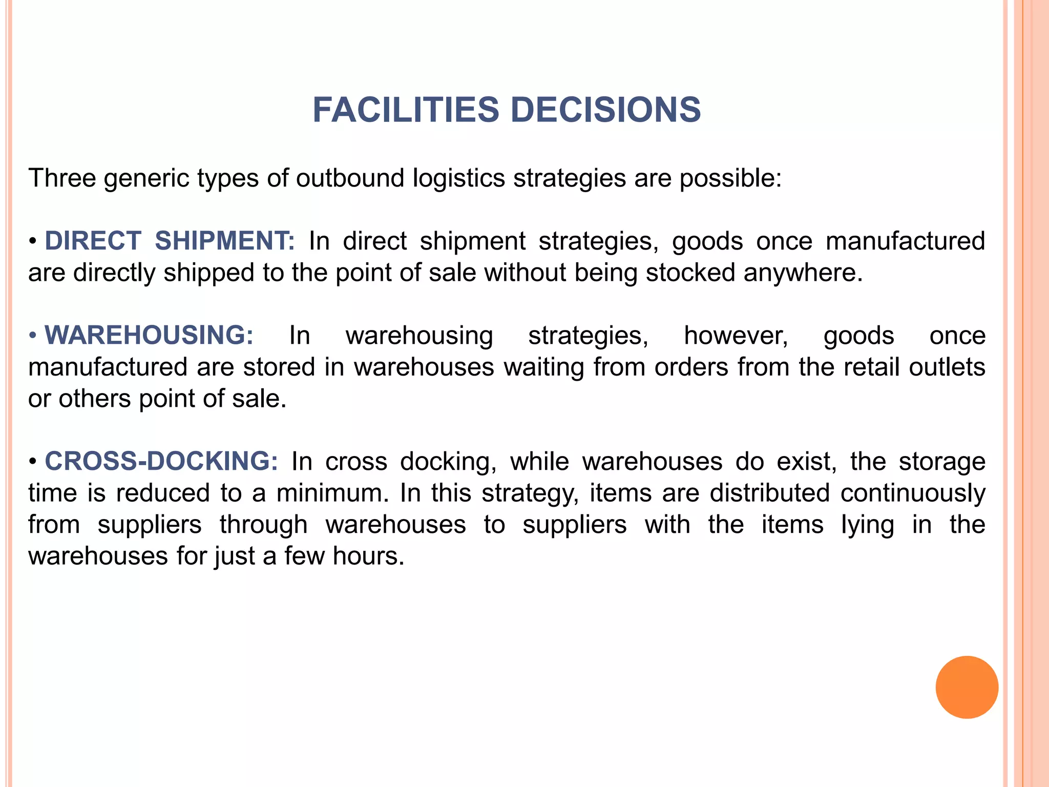 Customer oriented logistics management | PPTX