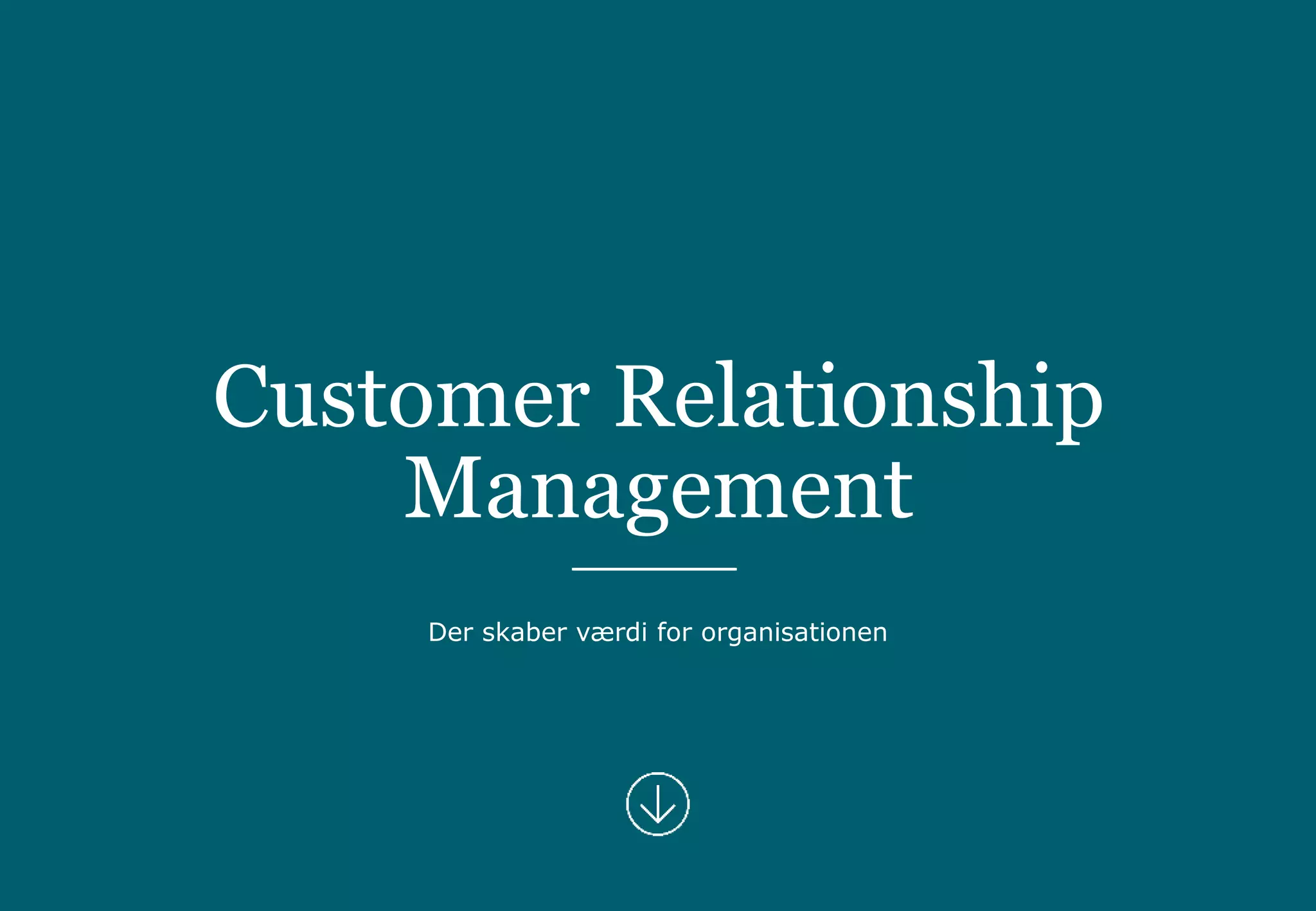 Customer Relationship Management | PPT
