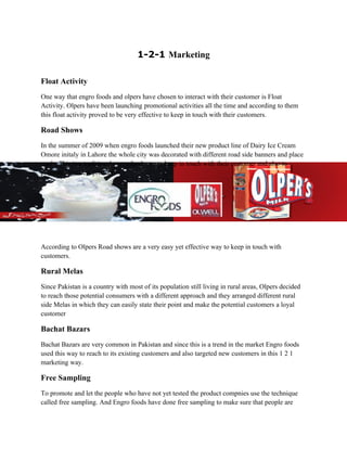 Customer Relationship Management Of Olpers Milk Of Engro Foods Ltd ...