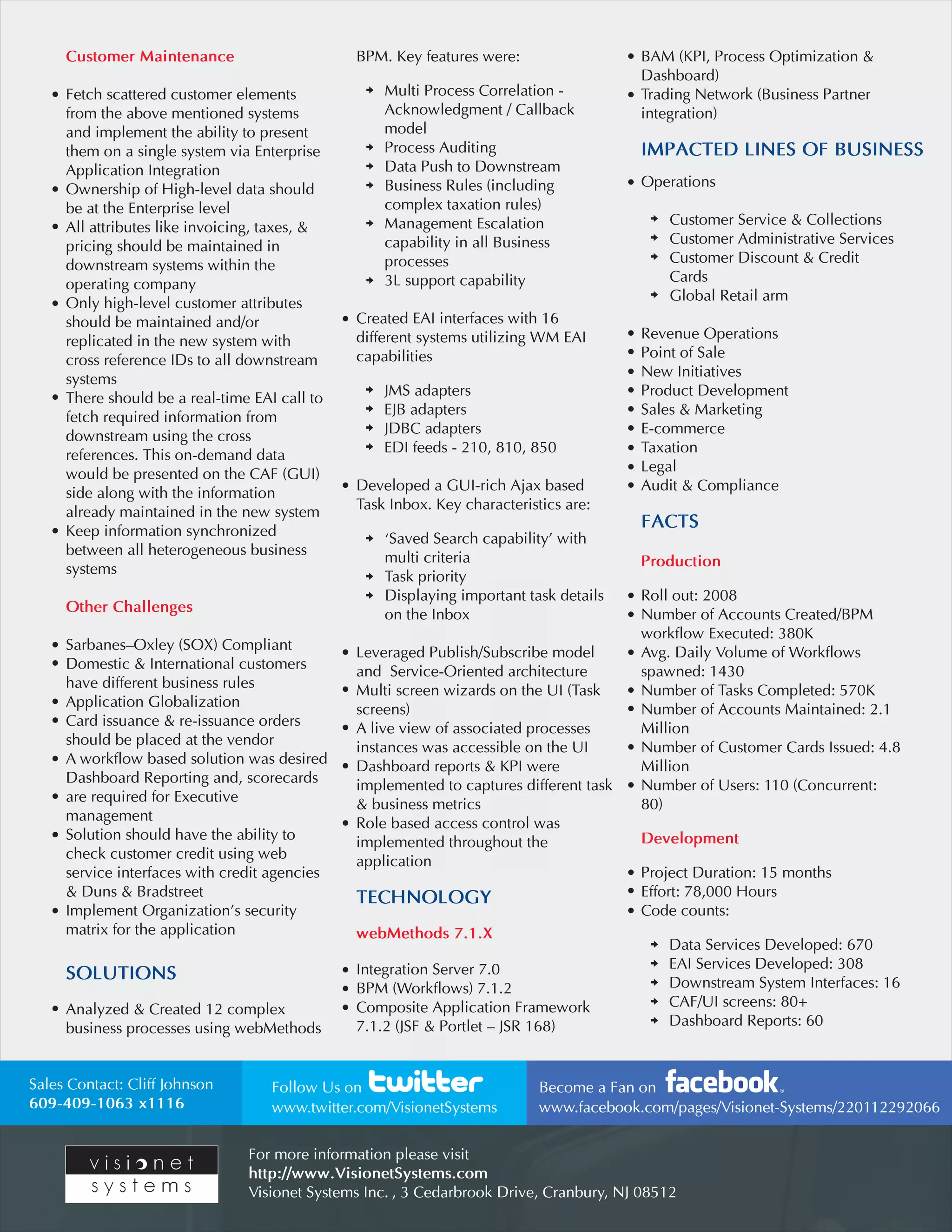 Customer Service & Delivery Management - Using WebMethods for BPM & EAI ...