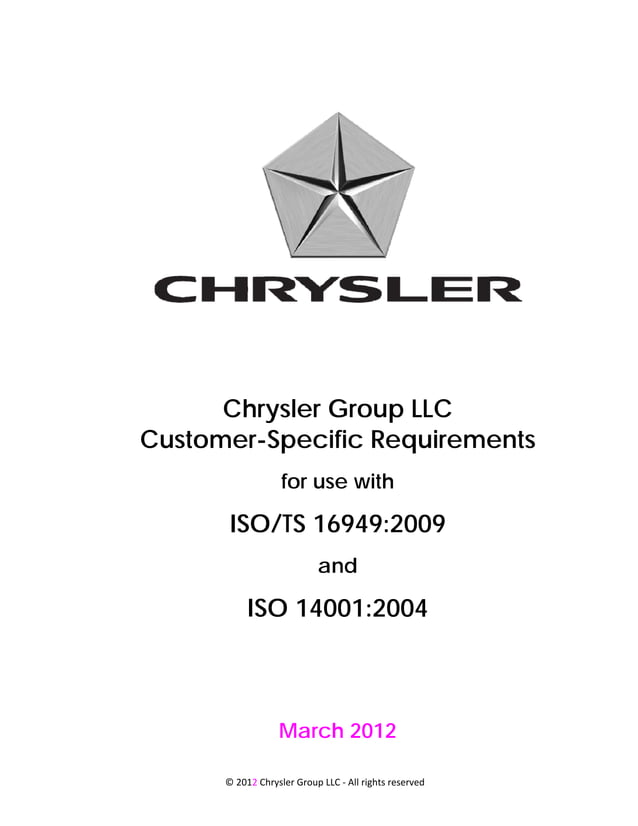 Customer specific requirements march 2012revised | PDF