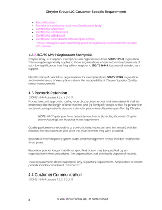 Customer specific requirements march 2012revised | PDF