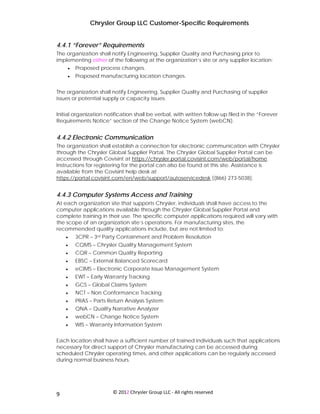 Customer specific requirements march 2012revised | PDF