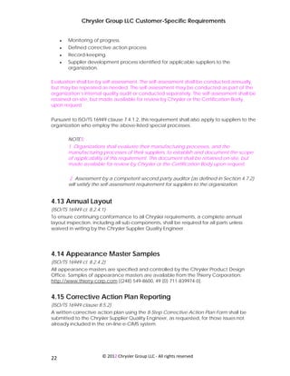 Customer specific requirements march 2012revised | PDF