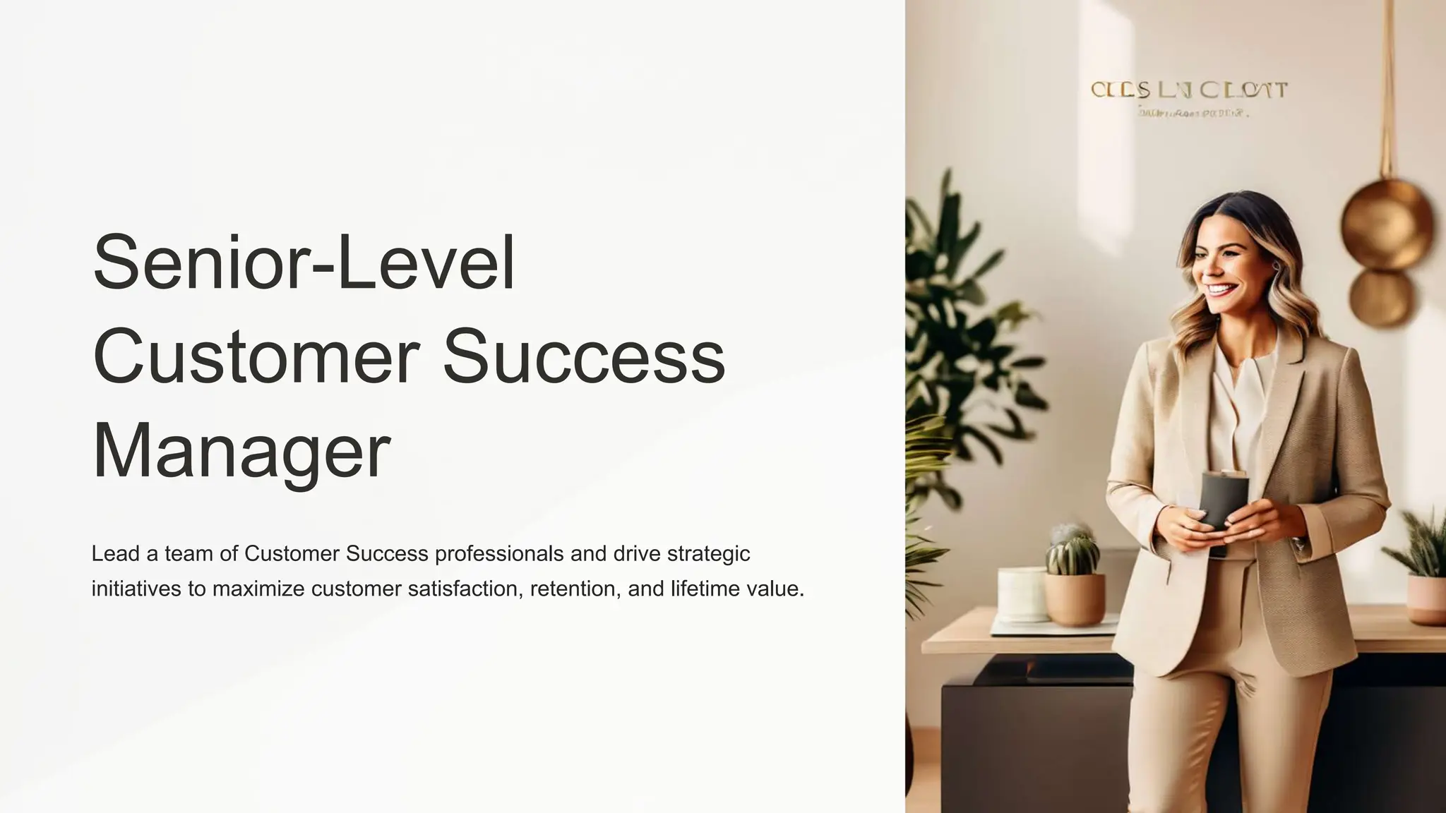 Customer Success Manager job description | PPT