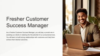 Customer Success Manager job description | PPTX