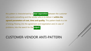 Agile/SAFe Customer Vendor Anti-Pattern | PPT