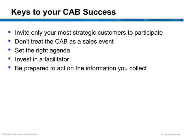 Customer advisory boards best practices | PPT | Sales | Business