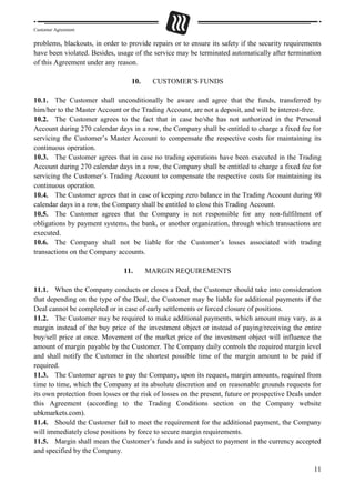 Customer agreement | PDF