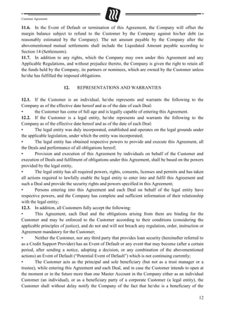 Customer agreement | PDF