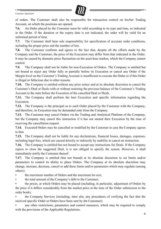Customer agreement | PDF
