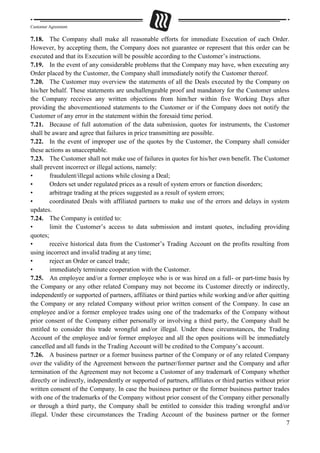 Customer agreement | PDF