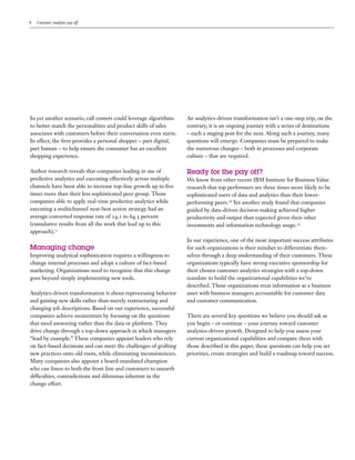 Customer Analytics Pay Off | PDF