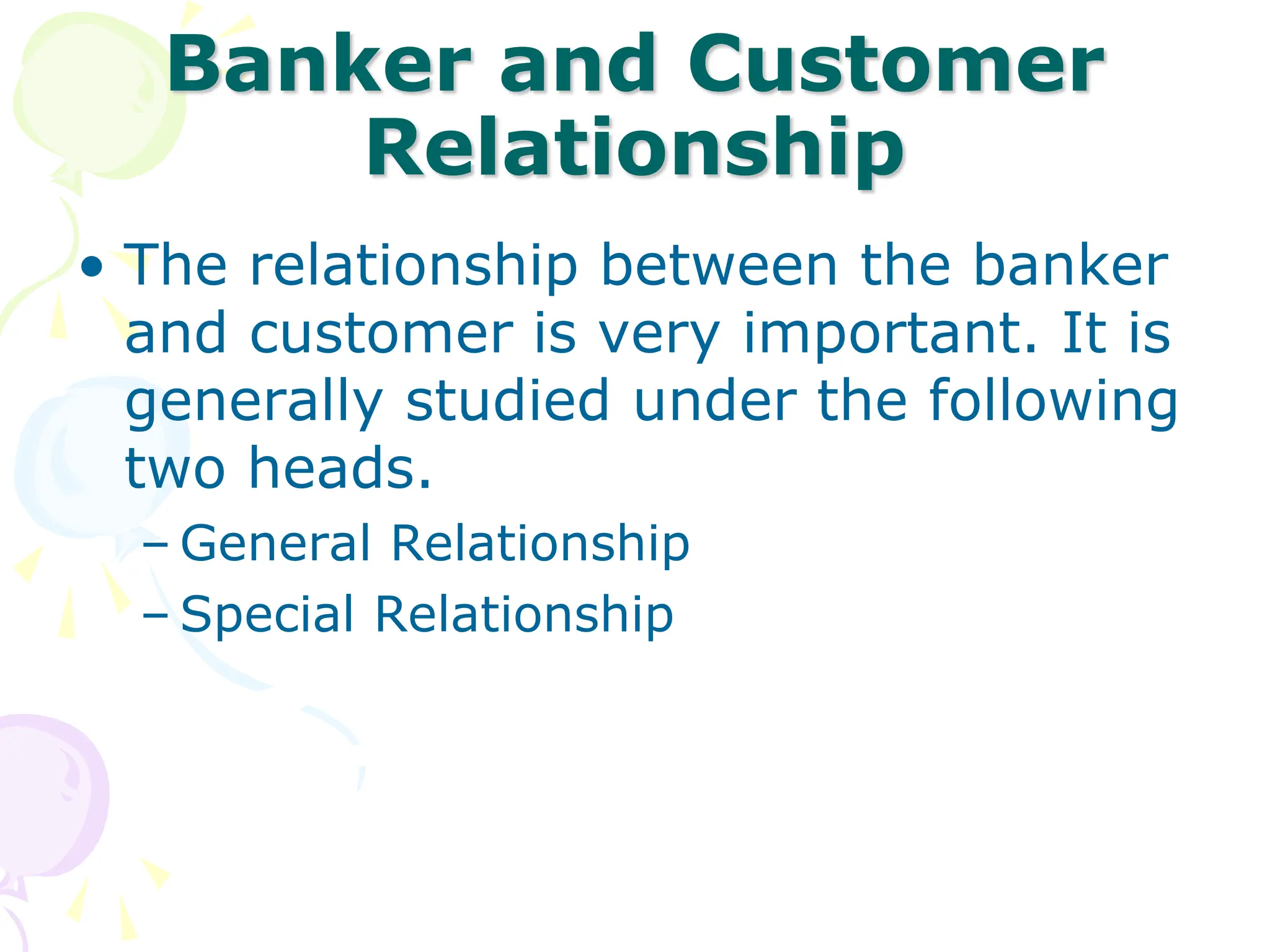 Customer and Banker Relationship overview.ppt