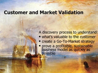 Customer And Market Validation | PPT