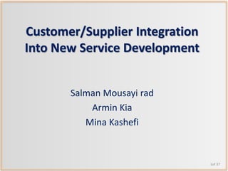 Customer and supplier integration | PPTX