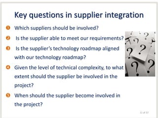 Customer and supplier integration | PPTX