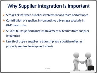 Customer and supplier integration | PPTX