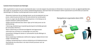 Customer Arena Framework voor Klantregie | PPT