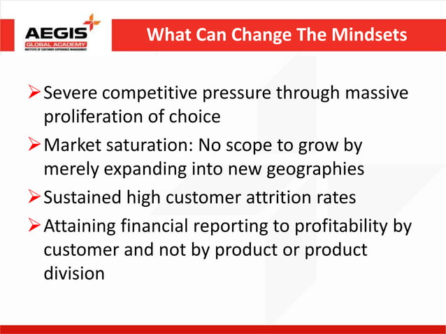 Aegis Global Academy - Customer Asset Management | PPT