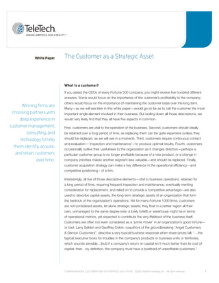 Customer As Strategic Asset | PDF