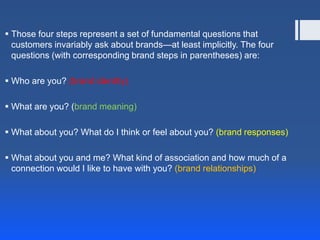 Customer based brand equity model | PPTX