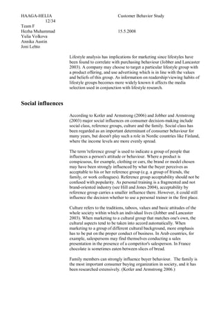 Customer Behavior Report | PDF | Physical Therapy | Wellness