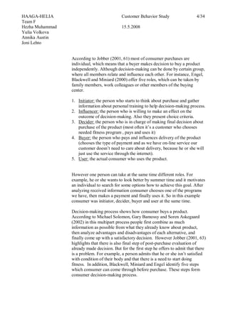 Customer Behavior Report | PDF | Physical Therapy | Wellness