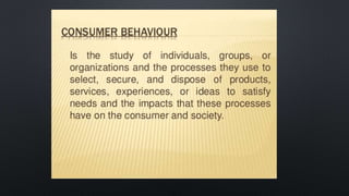Customer behaviour | PPTX