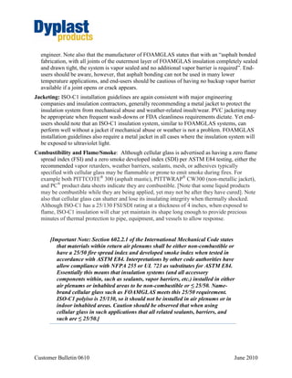 Customer Bulletin 0610 Polyisocyanurate vs. Cellular Glass Insulation | PDF