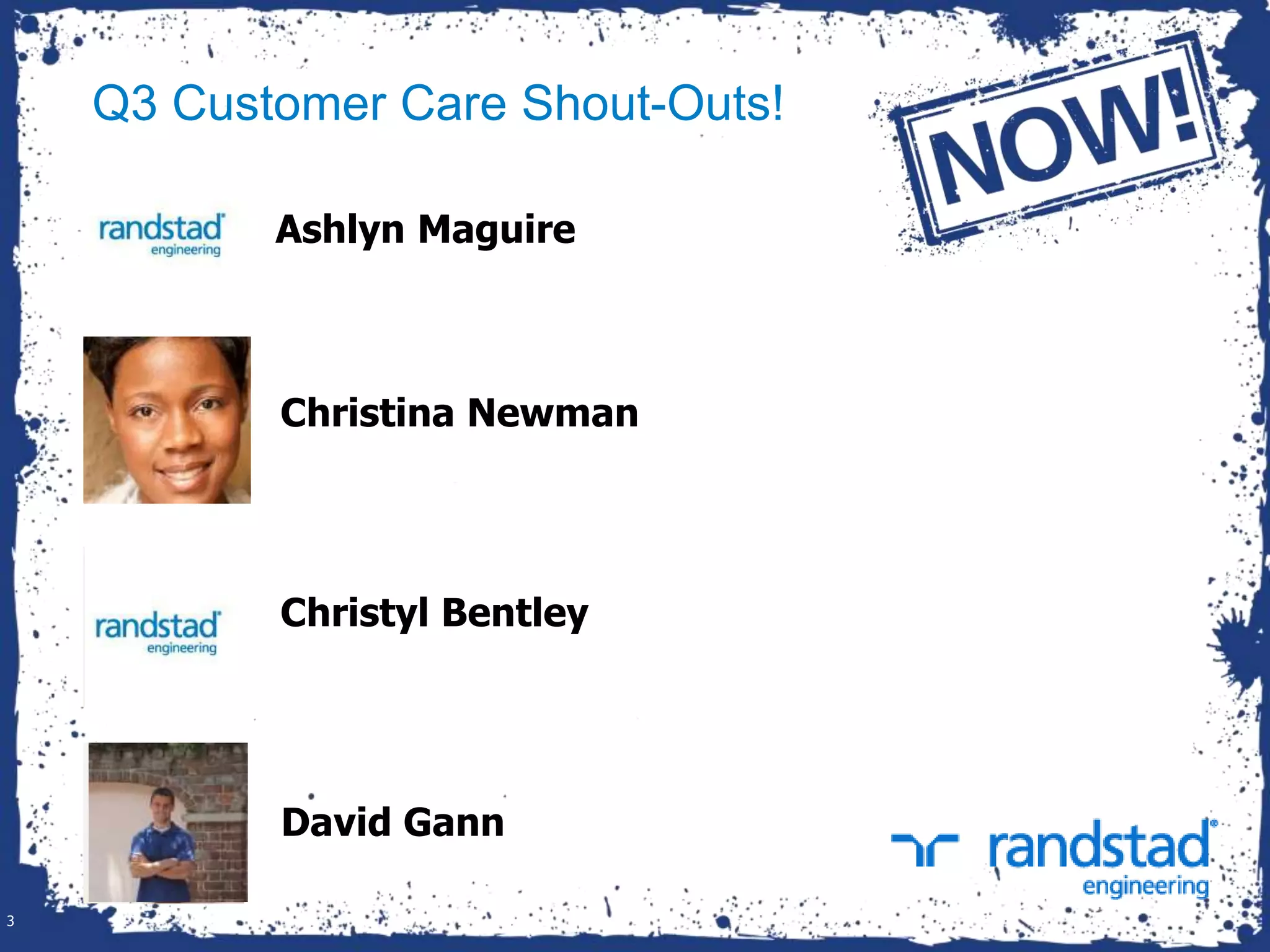 Customer care shout outs | PPTX