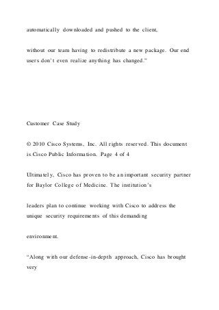 Customer Case Study © 2010 Cisco Systems, Inc. All rig | PDF