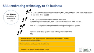 Customer case study by ashutosh parida, dgm (c&it), sail | PPT