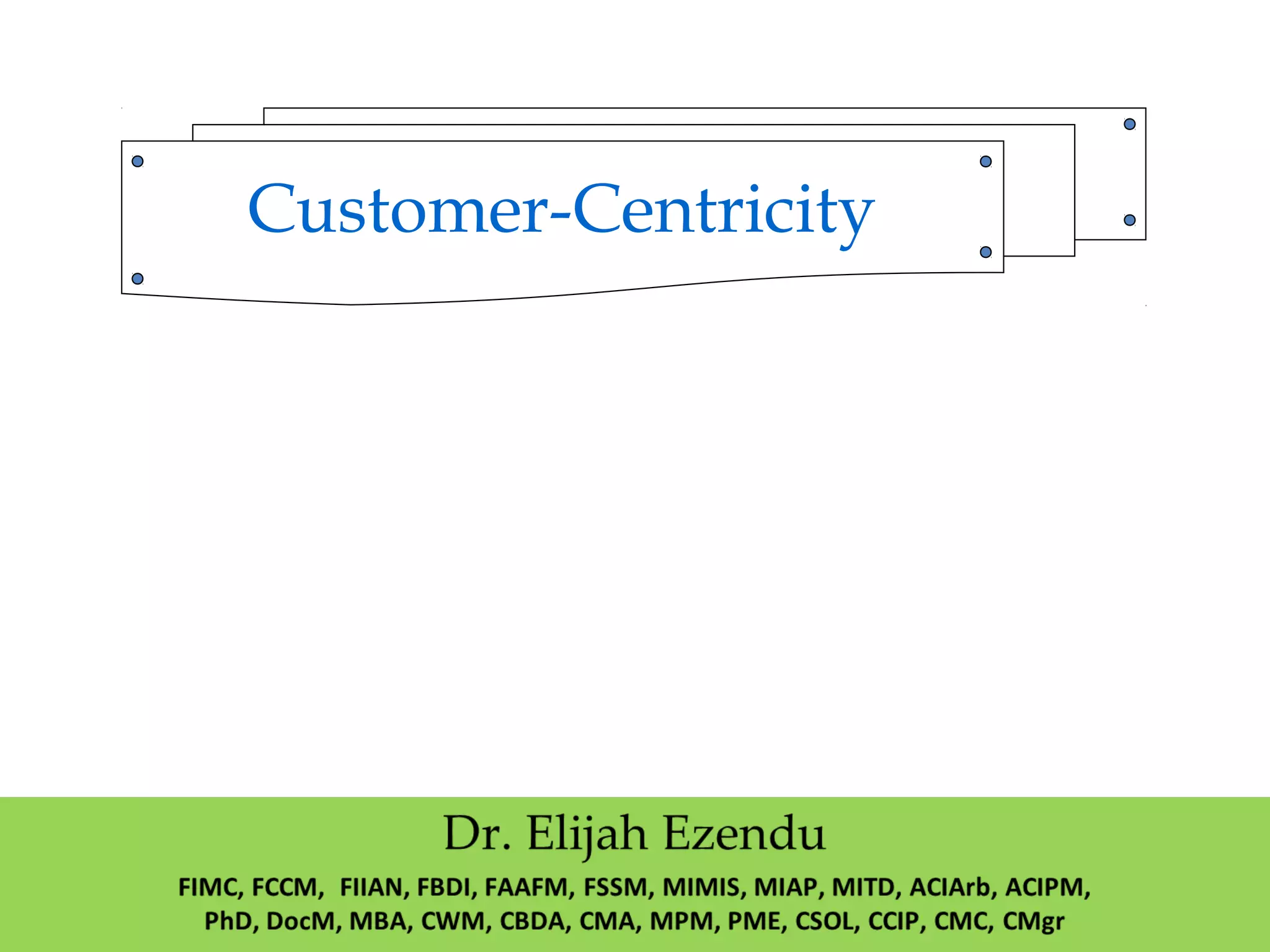 Customer Centricity | PPT