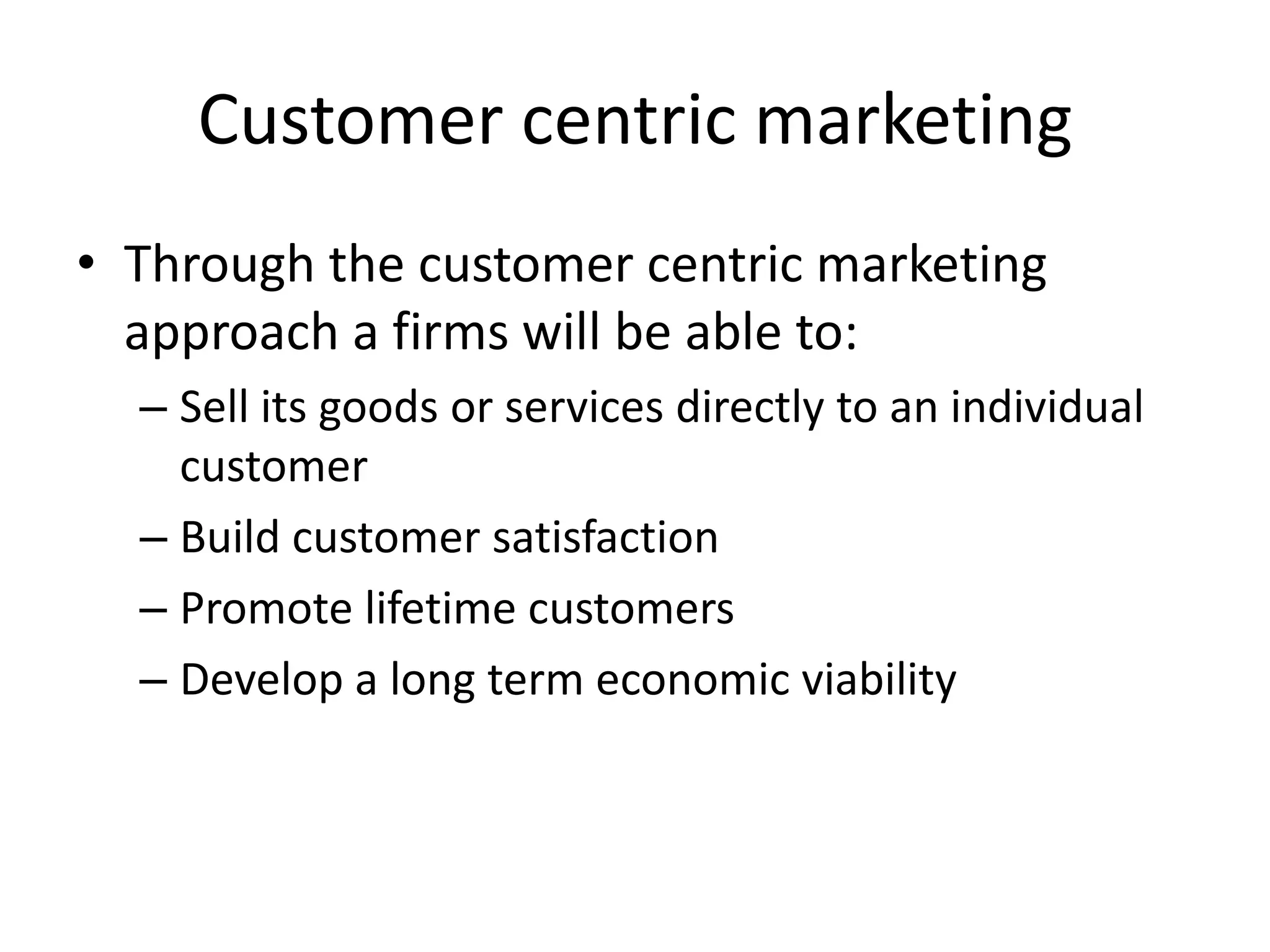 Customer centric marketing | PPTX